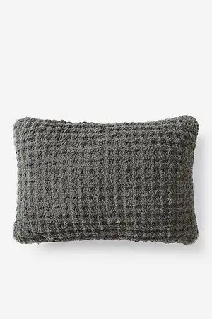 Free People Sunday Citizen Snug Waffle Mini Pillow - Granite