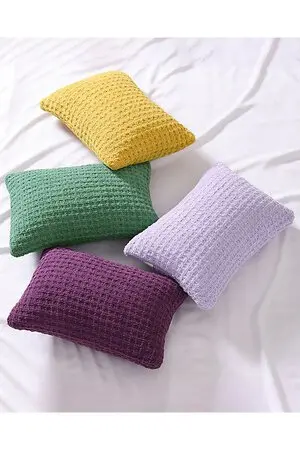 Free People Sunday Citizen Snug Waffle Mini Pillow Marigold
