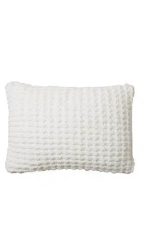 Free People Sunday Citizen Snug Waffle Mini Pillow White