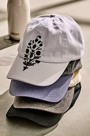 Free People FP Movement Big Buti Baseball Cap White/black