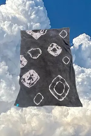 LAYLI DYES HARD Tie-dye Dream Blanket - Charcoal