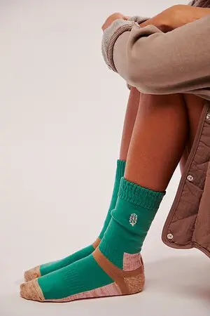 Free People FP Movement Total Trek Hike Socks Forest