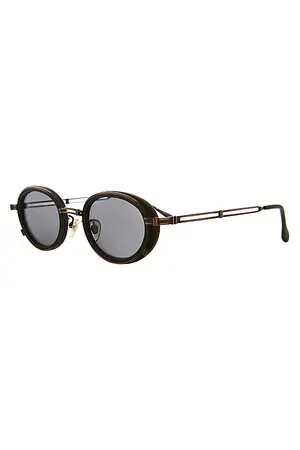 SUNGLASS MUSEUM Vintage Fusion Oval Sunglasses - Black