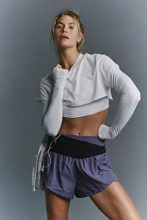 Free People FP Movement Carpe Diem Shorts Graphite