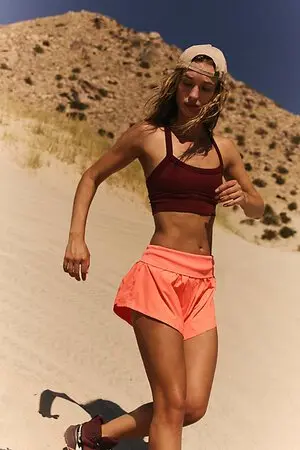 Free People Carpe Diem Shorts - Neon Coral