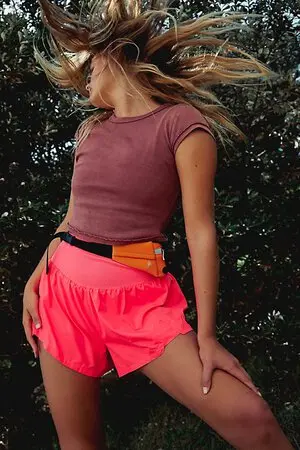 Free People FP Movement Carpe Diem Shorts Yellow