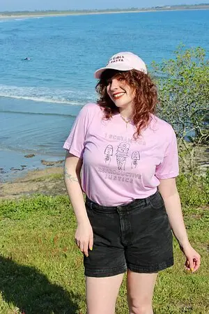 OVERSEASONED Ice Cream For Reproductive Justice Tee - Lavender