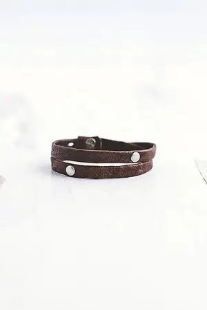 GIVING BRACELETS GIVING BRACELETS Wrap Bracelet Brown