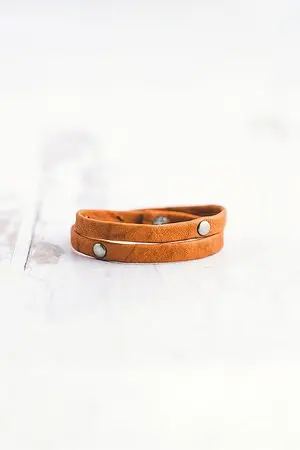 GIVING BRACELETS GIVING BRACELETS Wrap Bracelet Orange