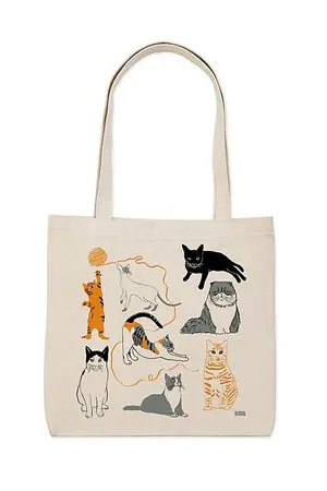 CLAUDIA PEARSON Cat Printed Tote Bag - Everyday Tote