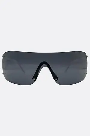 GIANT VINTAGE SUNGLASSES Giant Vintage Original Zipper Sporty Shield Sunglasses White