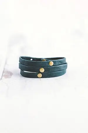 GIVING BRACELETS GIVING BRACELETS Leather Bracelet Blue