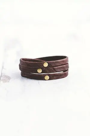 GIVING BRACELETS GIVING BRACELETS Leather Bracelet Brown