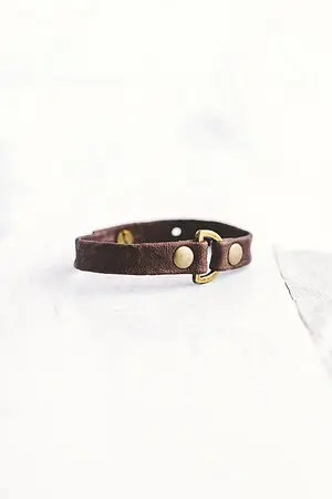 GIVING BRACELETS Do Good Leather Bracelet - Chocolate Brown