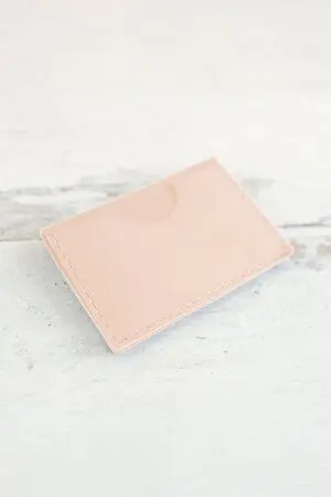 GIVING BRACELETS Giving Bracelets Leather Card Wallet Natural