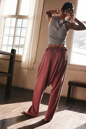 Free People FP Movement Hot Shot Harem Pants Sour Cherry