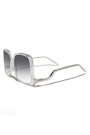 SUNGLASS MUSEUM Retro Mia Oversized Sunglasses - Grey