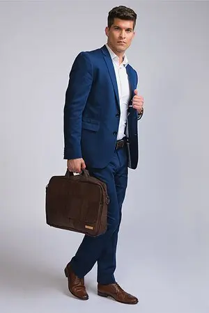 TIRADIA CORK Tiradia Cork Productivity Briefcase Brown