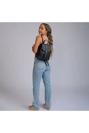 TIRADIA CORK Signature Backpack - Black