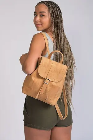 TIRADIA CORK Signature Backpack - Natural Cork