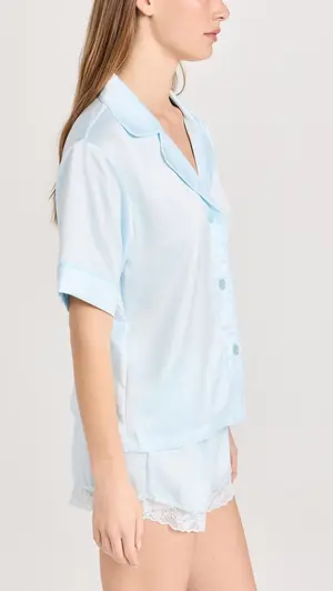 Flora Nikrooz Selena Shorts Pajama Set - Light Blue