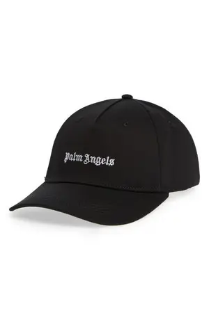 Palm Angels Embroidered Logo Baseball Cap - Black Off White