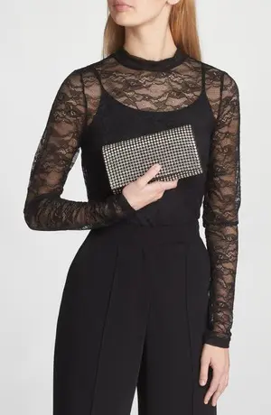 OLGA BERG Mariana Crystal Clutch