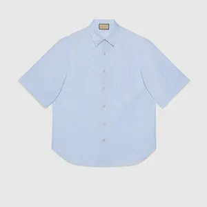 Gucci Gg Supreme Oxford Cotton Shirt