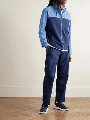 Peter Millar Dunes Logo-print Colour-block Stretch-jersey Golf Jacket