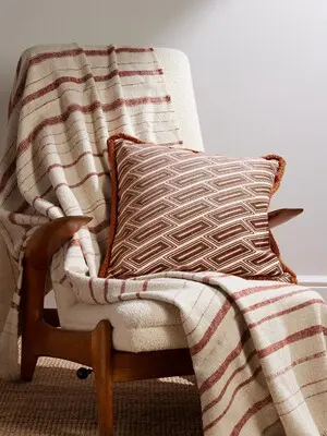 SOHO HOME Vende Fringed Jacquard Cushion