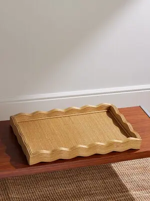 SOHO HOME Pangbourne Rattan Tray - Brown