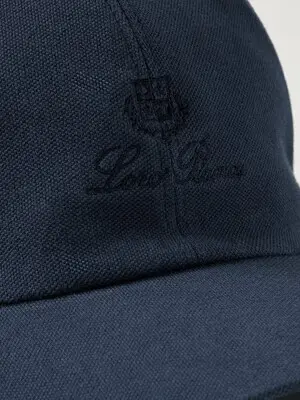 Loro Piana Logo-embroidered Cotton-piqué Baseball Cap - Blue