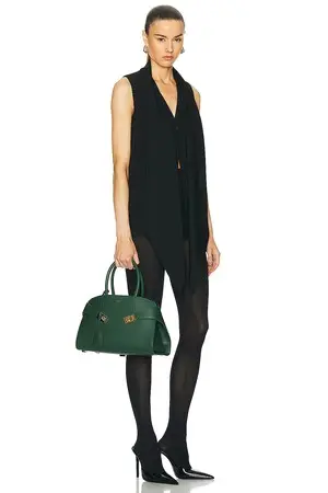 FERRAGAMO Hug Bag In Dark Green