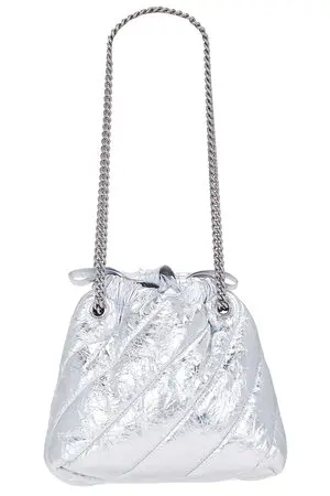 Balenciaga Crush Xs Tote Bag In Metallic