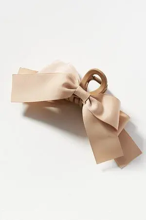 Anthropologie By Anthropologie Bow Hair Claw Clip White