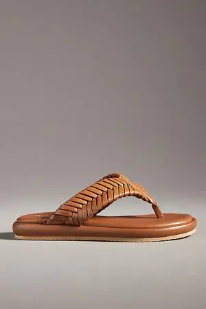 KELSI DAGGER BROOKLYN Tidal Braided Thong Sandals Yellow