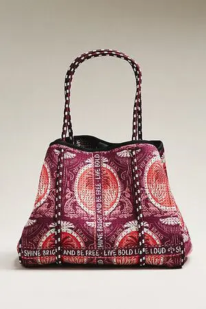 POP UPS BRAND Everyday Neoprene Tote - Red Pattern