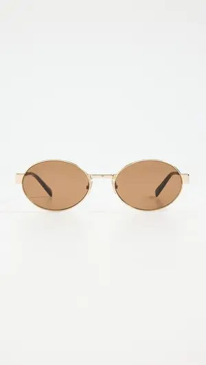 Saint Laurent Sl 692 Sunglasses - Gold-gold-brown