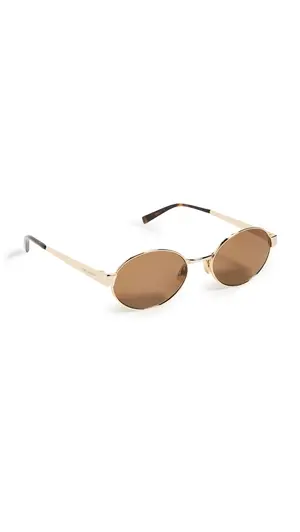 Saint Laurent Sl 692 Sunglasses - Gold-gold-brown
