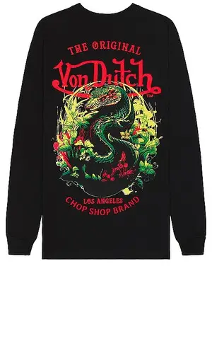VON DUTCH Snake Graphic Long Sleeve Tee