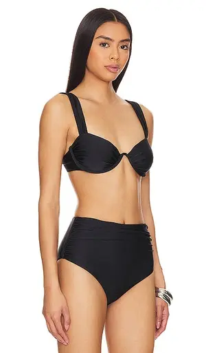 Simkhai Anniston Bikini Top - Black