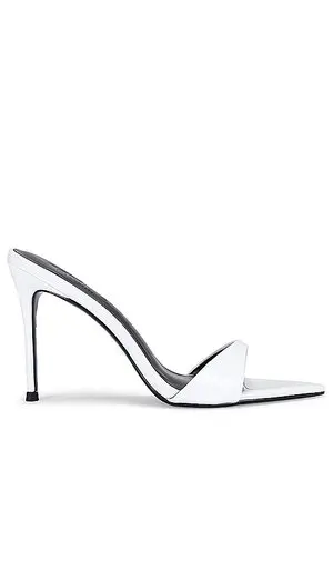 Femme La FEMME LA Kaia 100 Slipper In White.  Exotic Blanc