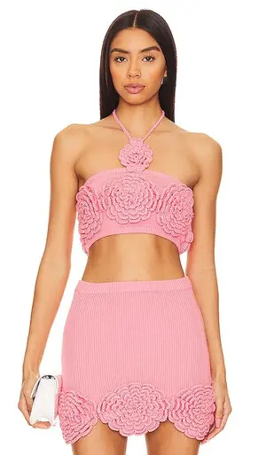 LOVERS AND FRIENDS Ashby Crochet Top