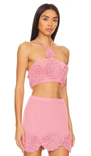 LOVERS AND FRIENDS Ashby Crochet Top