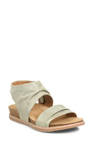 COMFORTIVA Leather Sandals - Sage