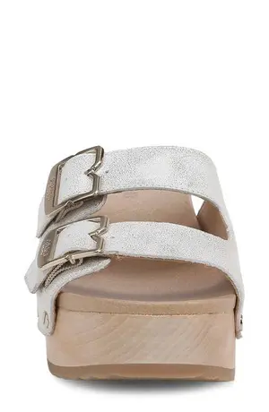 Dr. Scholl'S Original Vibe Platform Slide Sandal - Light Gold