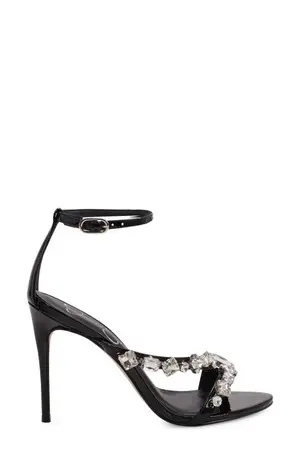 Jessica Simpson Raela Embellished Ankle Strap Sandals - Black
