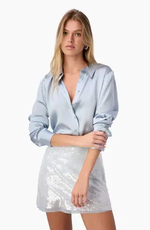 Cami Nyc Crosby Silk Charmeuse Shirt - Elixir