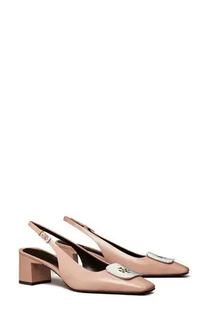 Sculptural Slingback Heels