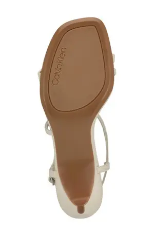 Calvin Klein Ishaya Ankle Strap Sandal - Ivory